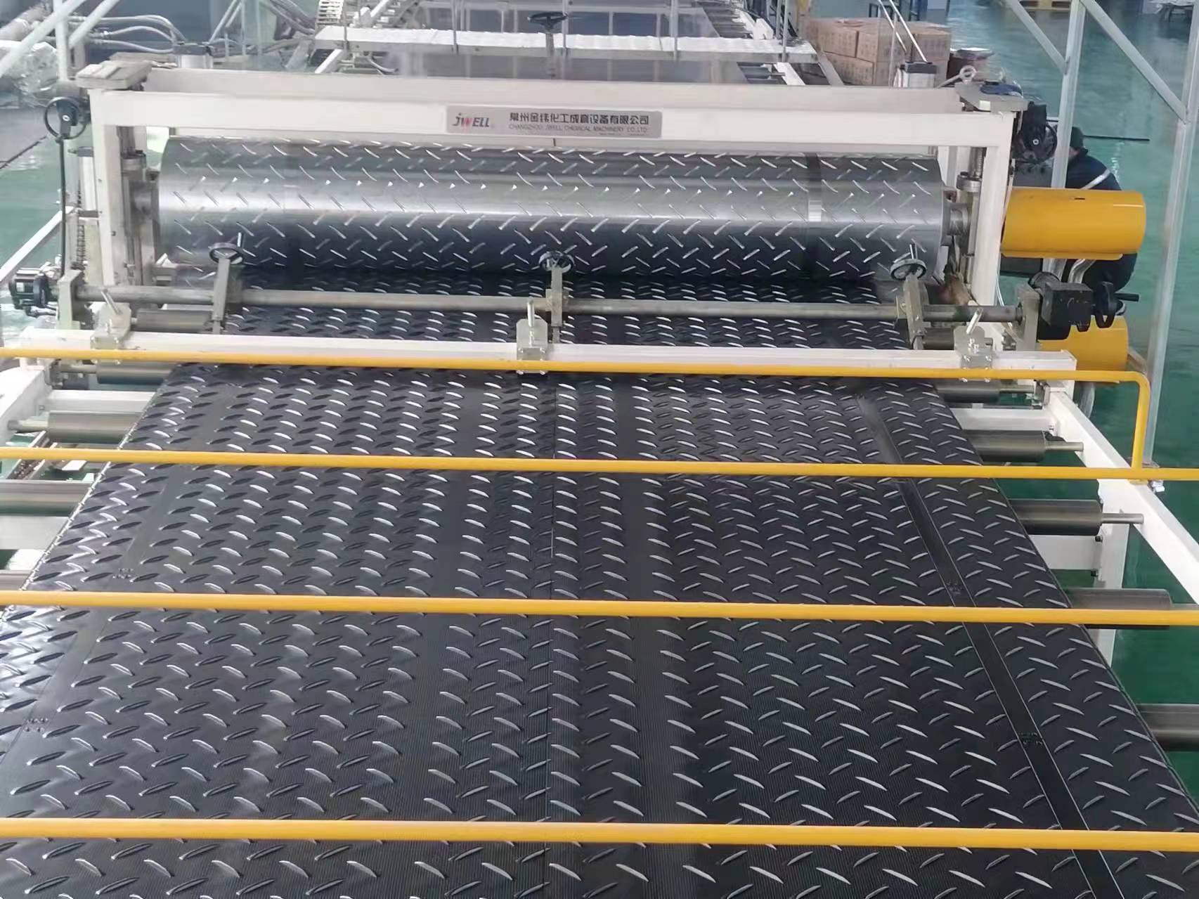 HDPE Ground Protection Mats extrusion line - Jwell Machinery ...